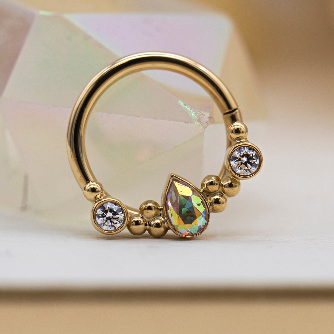 Inside out Eden Pear Seam Ring by BVLA